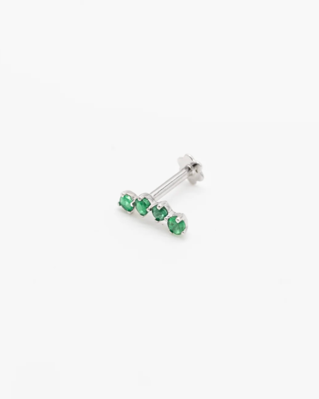 The Wild Jwls - Emerald Hailey Piercing White Gold